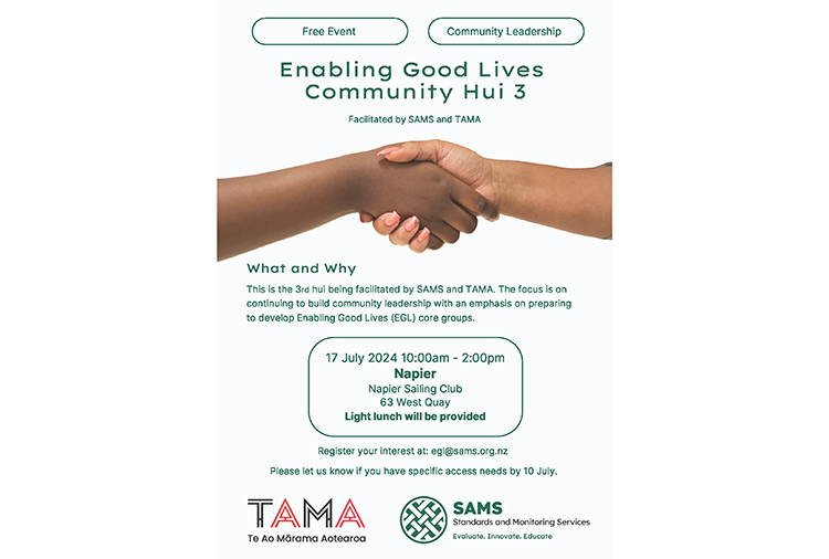 Upcoming Enabling Good Lives (EGL) Hawke’s Bay Community hui - 17 July ...